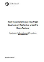 Joint Implementation and the Clean Development Mechanism under the ...