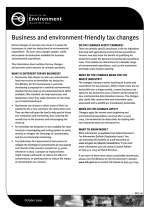 Business and environment-friendly tax changes | Ministry for the ...