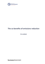 The co-benefits of emissions reduction: An analysis | Ministry for the ...