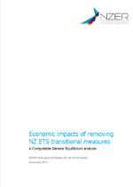 Economic impacts of removing NZ ETS transitional measures | Ministry ...