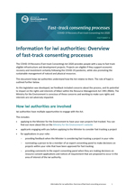 Information for iwi authorities: Overview of fast-track consenting ...