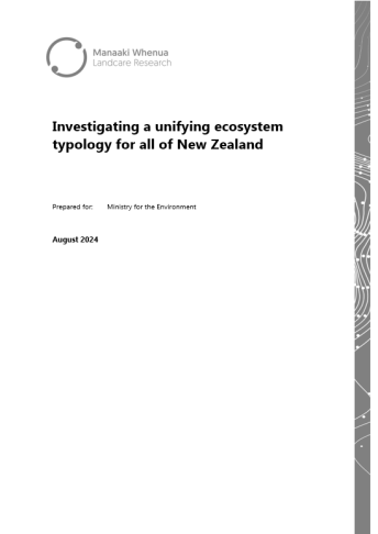National Ecosystem Typology | Ministry for the Environment