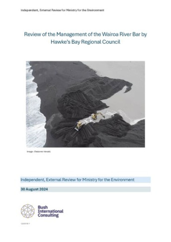 Review of the management of the Wairoa River bar | Ministry for the ...