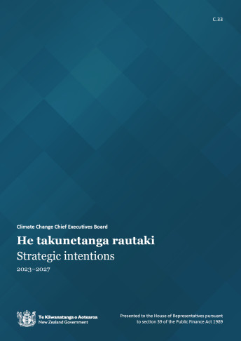 Climate Change Chief Executives Board: Strategic intentions 2023–2027 ...