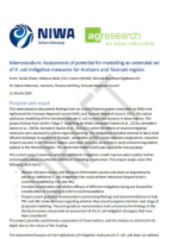Assessment of Potential for Modelling an Extended Set of E. Coli ...